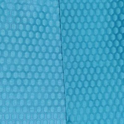 China Water Cube Pattern PP Nonwoven Hexagon Blue White Customized Color Width Nonwoven for sale
