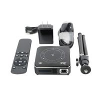 China 65 ANSI Lumens LED Light Source 4K 3D Smart Projector 80*80*28mm for sale