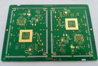 China 10 layers HDI FR4 PCB Circuit board ENIG green soldmask min drill hole 0.1mm for sale