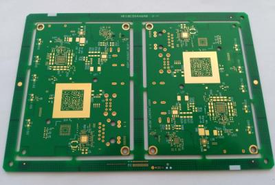 China 10 layers HDI FR4 PCB Circuit board ENIG green soldmask min drill hole 0.1mm for sale