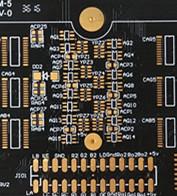 China 1oz Copper ENIG Surface Black Soldermask Electronic Printed Circuit Board  PCB for sale