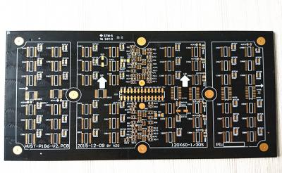 China 1oz Copper ENIG Surface Black Soldermask Electronic Printed Circuit Board  PCB for sale