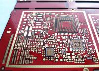 China HAL  FR-4 Material Red Soldermask 2layer 2oz Immersion Gold Multilayer PCB Board for sale