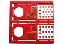 China HAL  FR-4 Material Red Soldermask 2layer 2oz Immersion Gold Multilayer PCB Board for sale