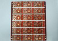 China 4L Rigid Printed Circuit PCB&Industrial Control Board Red Soldermask White Silkscreen for sale