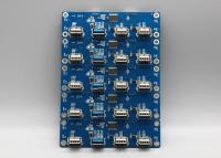 China FR4 6 Layer 1.6mm 1OZ Blue Soldermask Printed Circuit Board Assembly for sale