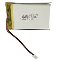 China 3.7V 1000mAh Rechargeable Lithium Polymer Battery 523450 for Home Application for sale