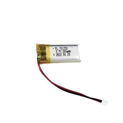 China 3.7V 200mAh Rechargeable Lithium Polymer Battery 701330 For Headsets for sale