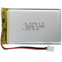 China 3.7V 1200mAh Rechargeable Lithium Polymer Battery 503759 for Advisement Player for sale
