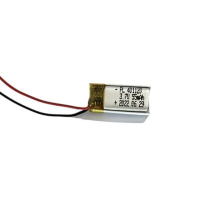 China 3.7V 55mAh Rechargeable Lithium Polymer Battery 401120 for Small Smart Led Light for sale