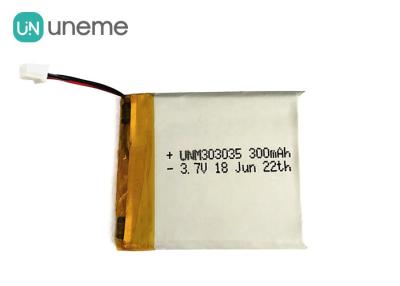 China 300mAh Custom Lithium Polymer Battery 303035 Nominal Voltage 3.7V MSDS Approved for sale