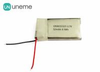 China Ultra Small Rechargeable 3.7V 52mAh Lithium ion Polymer Battery 351221 for Wearable Products for sale