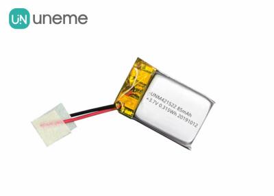 China 4g Rechargeable Lithium Polymer Battery 421522 85mAh 3.7V With PCM Wire for sale