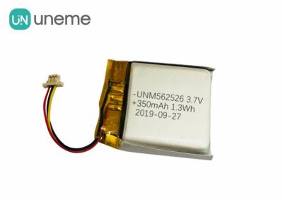 China 4.2V 350mAh Lithium Polymer Lipo Batteries Max 1.0CA Weight 7.0g CB Certified for sale