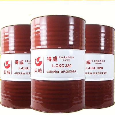China 200L Dewei L-CKC 220 320 Industrial Closed Gear Oil Sinopec Lubricant for sale