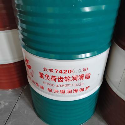 China Sinopec -30℃-120℃ 7420 Heavy Duty Open Gear Grease 200L Bearing Lubricant for sale