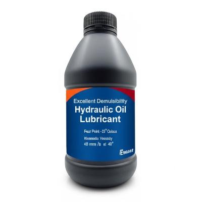 China Excellent Demulsibility Hydraulic Oil Lubricant with Pour Point Minus 25 Celsius and Kinematic Viscosity 48 Millimeters Squared per Second at 40 Celsius for sale