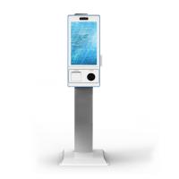 China Cateen Food Pos Check Out Kiosk Touch Screen Self Service Ordering Kiosk With Stand for sale
