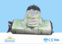 China Custom Printed Nonwoven Baby Diaper Soft Breathable 4.5cm Leak Guard Japan SAP Core S M L XL for sale