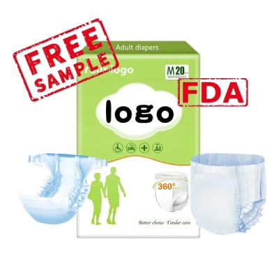 China OEM Adult Disposable Diapers Ultra Thin High Absorbency SAP Sizes S M L XL for sale