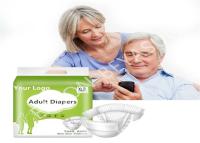 China White Disposable Incontinence Briefs Ultra Thin High Absorption Elastic Waistband Adult Diapers OEM for sale