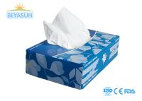 China 2ply 160 Sheets Virgin Wood Pulp Facial Tissue Paper Cube Box 19x18cm for sale