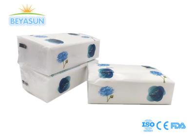 China Custom 2-Ply White Facial Tissue Paper 18x13cm 100 Sheets Smooth No Embossing for sale