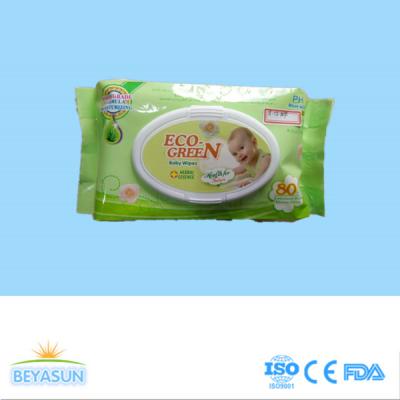 China Disposable Wet Wipes 40-50gsm Non-Alcoholic Baby Wipes 15×20cm for Face Cleaning and Makeup Removal for sale