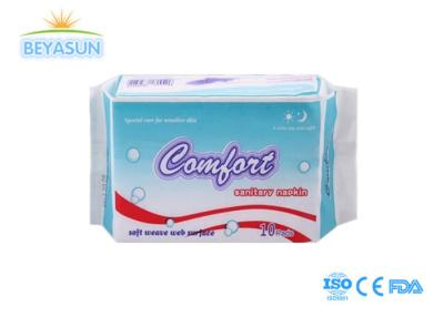China Disposable Ladies Sanitary Napkins 240-320mm with 72-112ml Absorption Capacity, Cotton Feminine Pads with Wings for sale
