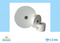 China Custom Waterproof Diaper Raw Material Hot Air Embossing Hydrophilic Nonwoven 35-120 gsm Polyester Viscose Blend for sale