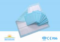 China Blue Disposable Bed Underpads 60x90cm with Wood Pulp and SAP for Incontinence Protection for sale