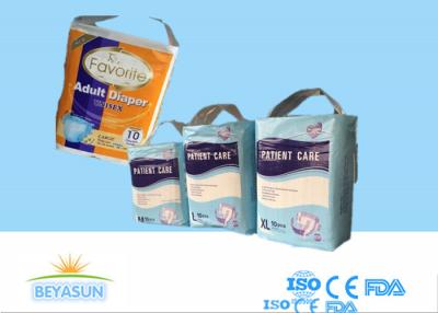 China Thick Adult Incontinence Diapers L Size 90x75cm 900ml Absorbency Disposable for sale