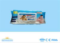 China Flushable Biodegradable Baby Wipes 40gsm 80pcs Custom Logo Non Toxic Disposable for sale
