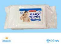 China Chemical Free Flushable Antibacterial Baby Wipes Organic 15x20cm 40gsm for sale