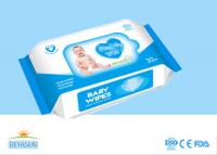 China Antibacterial Baby Wipes 14×18 cm to 18×20 cm Size Options, 60-120 Pcs Pack with PH Balanced Formula for sale