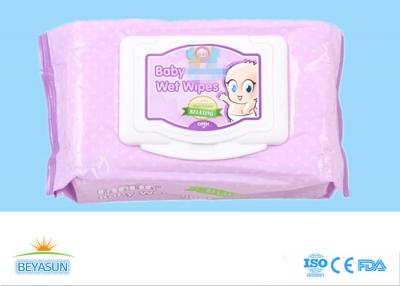 China Plain Nonwoven Baby Wet Wipes 13x18cm 35gsm Alcohol Free Organic Skin Care for sale