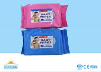 China Disposable Baby Wet Wipes PH Balance 80pcs 20x16cm Spunlace Nonwoven Cleaning for sale