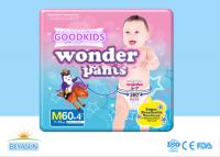 China Breathable Non Woven Baby Pull Up Pants 3D Leak Prevention Super Absorbent Polymer 600-800ml for sale