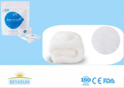 China Compressed Disposable Hand Towels 65x140cm 92gsm Cotton Viscose for Travel Hotels Bathroom for sale