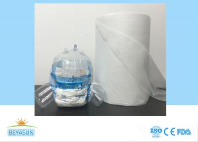 China Hydrophilic Non-Woven Fabric 10-260 GSM for Baby Diapers - 100% Polypropylene Material 160-320cm Width for sale