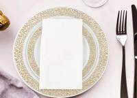 China 100% Natural Pulp Dinner Napkin Tissue Paper 33x33cm 2 Ply for Hotel Restaurant for sale