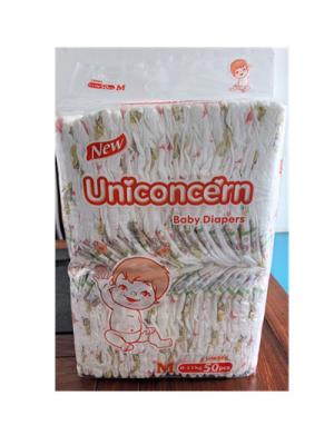 China African Market Baby Diapers Cotton Swaddle Nappies S to XL 600-900ml Absorption for sale