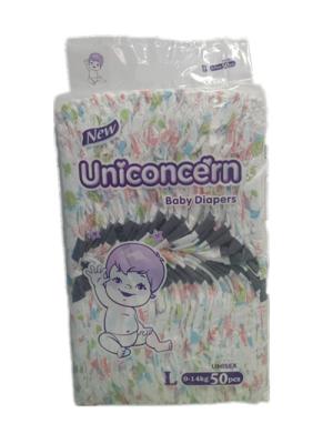China Disposable Baby Diapers L Size 9-14kg 600ml Absorbency for Boys and Girls OEM for sale