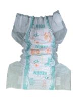 China Disposable Baby Diapers in Bales 50 Pieces Compressed Bulk with High Absorbency 600ml for sale