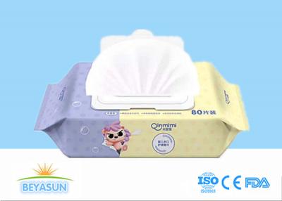 China Custom Vitamin E Baby Wet Wipes 15x20cm Biodegradable Non-Woven 80ct for sale