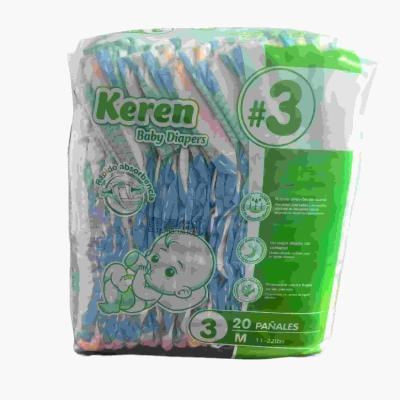 China KEREN Premium Soft Baby Diapers Ultra Absorbent Disposable 12 Hour Leak Protection for sale