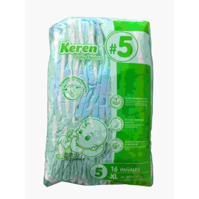 China Custom Factory Disposable Baby Diaper Pants Sizes S to XL 4-17 kg Wholesale Nappies for Baby for sale