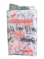 China Uniconcern Grade A Dry Soft Disposable Newborn Baby Diapers 3-6kg 240ml Absorbency for sale