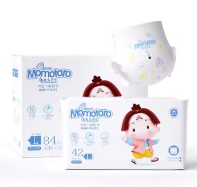 China Momotaro Premium Baby Diapers High Absorbency 27-35 lbs OEM ODM Bulk Wholesale for sale