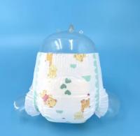 China OEM Custom Disposable Baby Diapers Elastic Waistband Newborn Nappies Hypoallergenic 400-900ml Absorbency for sale